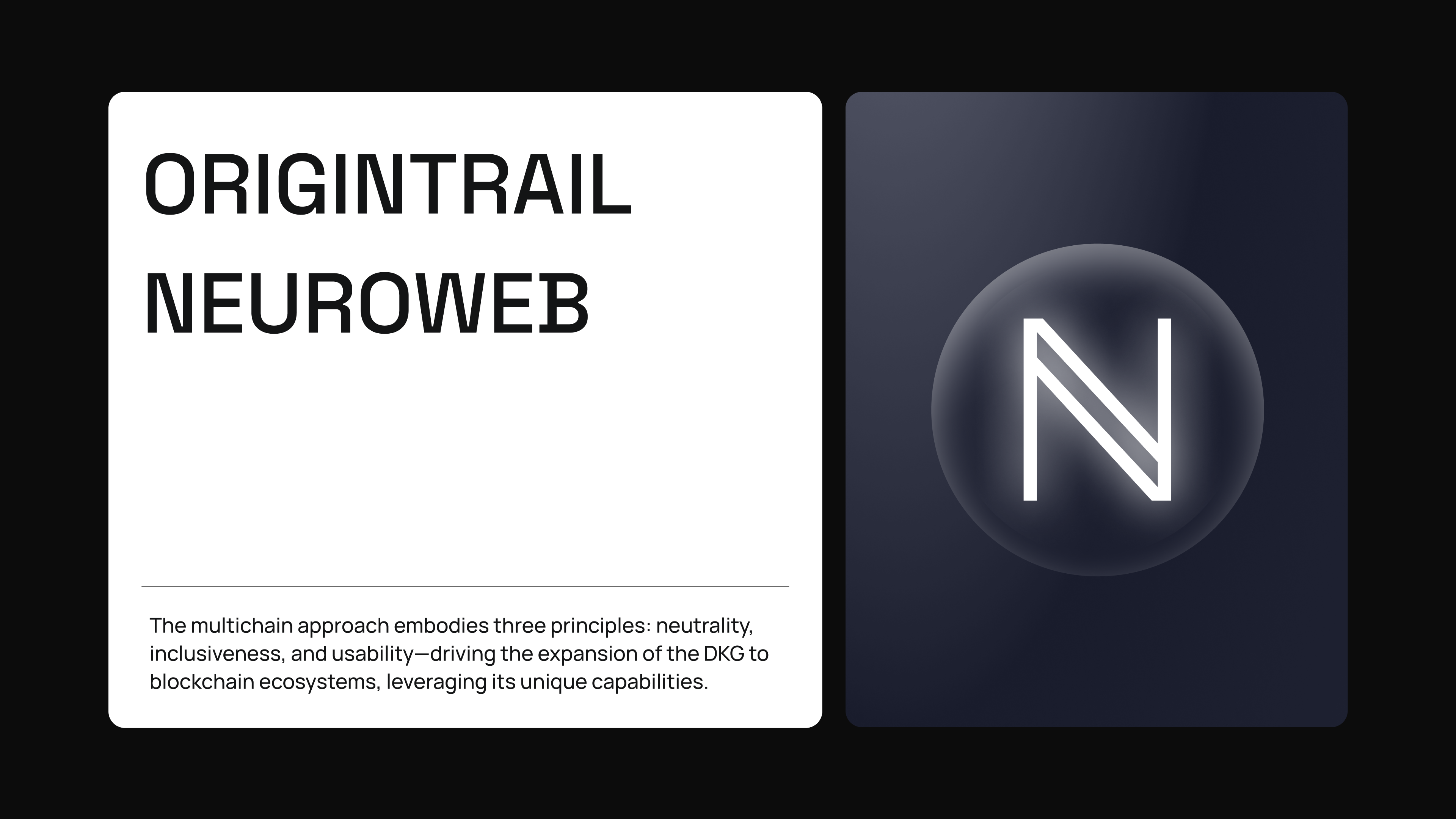 NeuroWeb: Knowledge is the new asset class